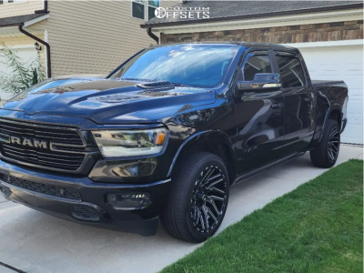 2019 Ram 1500 with 22x10 -19 TIS 554BM and 285/45R22 Goodyear Eagle ...