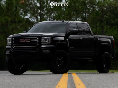 2018 GMC Sierra 1500 Wheel Offset Aggressive > 1" Outside Fender ...