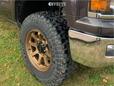 2014 Chevrolet Silverado 1500 with 17x9 20 Vision Flow and 33/10.5R17 ...