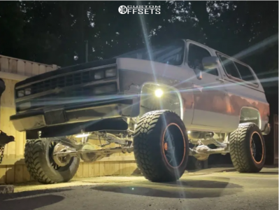 1990 Chevrolet K1500 with 20x12 -44 K2 Offroad Razorback and 35/12.5R20 ...