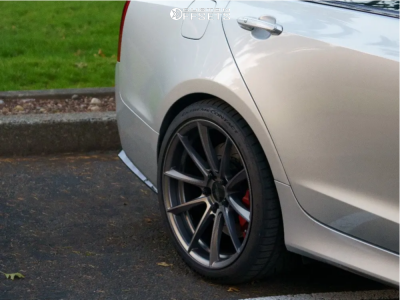 2017 Cadillac ATS with 19x9.5 24 Ace Wheels AFF05 and 265/30R19 ...