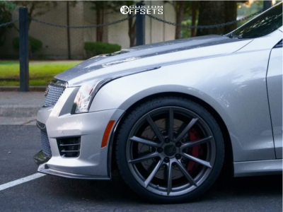 2017 Cadillac ATS with 19x9.5 24 Ace Wheels AFF05 and 265/30R19 ...