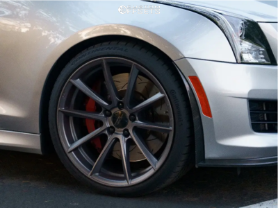 2017 Cadillac ATS with 19x9.5 24 Ace Wheels AFF05 and 265/30R19 ...