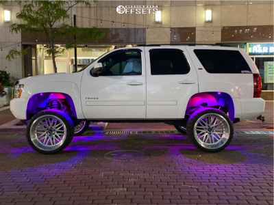 2012 Chevrolet Tahoe with 24x12 -44 Hardcore Offroad Hc19 and 33/13 ...