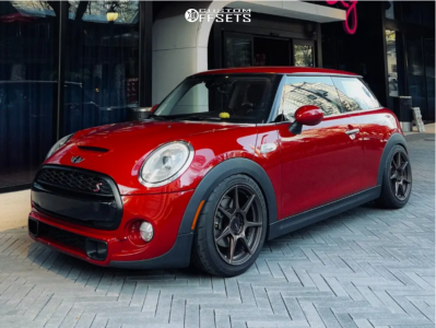 2015 Mini Cooper with 17x8 45 Enkei Tfr and 225/45R17 Firestone ...