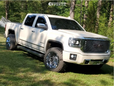 2015 GMC Sierra 1500 with 20x12 -44 Hostile Fury and 33/12.5R20 Radar ...