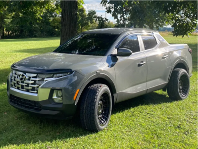 2022 Hyundai Santa Cruz with 20x10 -18 Fuel Militia and 265/50R20 Nitto ...