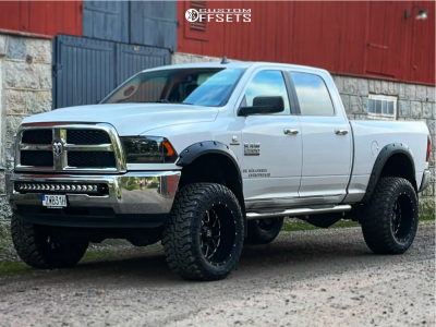 2018 Ram 2500 with 22x12 -44 XD Xd820 and 37/13.5R22 Black Bear Mud ...
