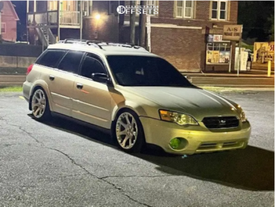 2006 Subaru Outback with 18x8.5 35 Heritage Kokoro Monoc and 215/35R18 ...