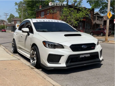 2018 Subaru WRX STI with 18x10.5 22 AVID1 Av6 and 215/35R18 Vercelli ...
