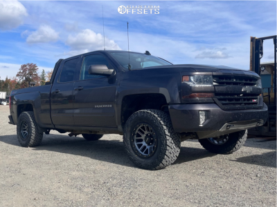 2016 Chevrolet Silverado 1500 with 17x9 -12 Vision Nemesis and 33/12 ...