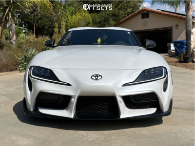 2021 Toyota GR Supra with 19x9.5 22 ESR Cs8 and 255/35R19 Michelin ...