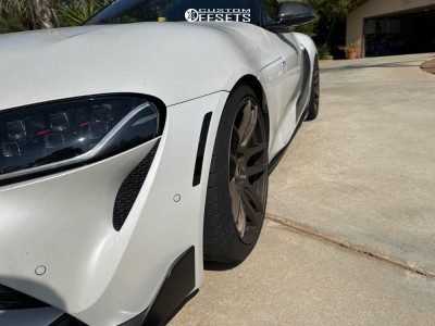 2021 Toyota GR Supra with 19x9.5 22 ESR Cs8 and 255/35R19 Michelin ...