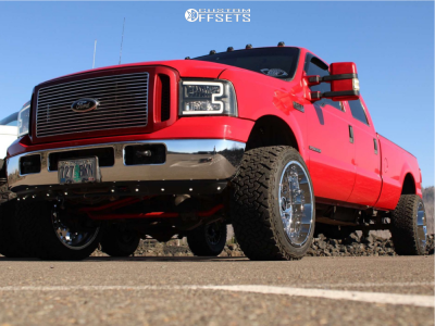 1999 Ford F-350 Super Duty with 24x12 -51 Vision Rocker and 285/40R24 ...