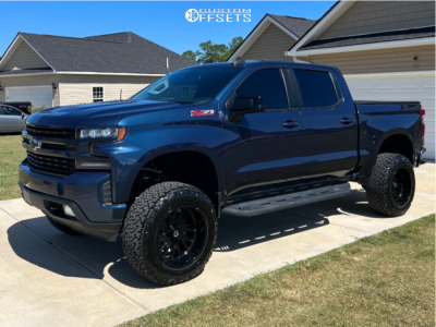 2020 Chevrolet Silverado 1500 with 20x12 -44 TIS 547B and 35/12.5R20 ...