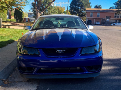 2000 Ford Mustang with 18x9.5 22 ESR Sr01 and 255/35R18 Toyo Tires ...