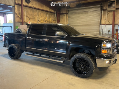 2014 Chevrolet Silverado 1500 with 22x12 -51 Vision Rocker and 33/12 ...
