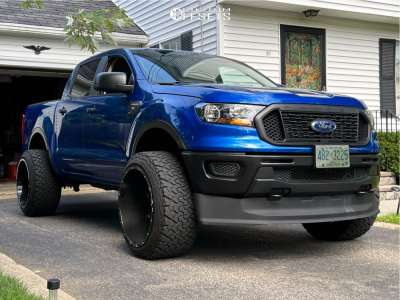 2019 Ford Ranger with 22x14 -76 Vision Spyder and 33/12.5R22 Venom ...