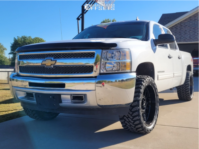 2012 Chevrolet Silverado 1500 with 22x10 -19 Vision Rocker and 33/12 ...