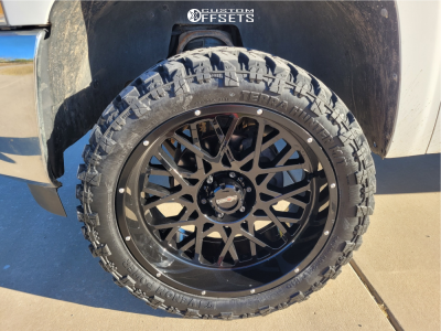 2012 Chevrolet Silverado 1500 with 22x10 -19 Vision Rocker and 33/12 ...