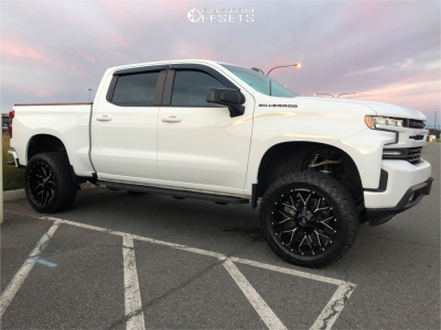 2020 Chevrolet Silverado 1500 with 22x10 -19 Hardrock Affliction and 35 ...
