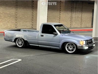 1990 Toyota Pickup with 17x8.5 40 Enkei RPF1 and 245/40R17 Falken ...