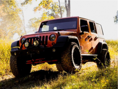 2012 Jeep Wrangler with 17x10 -25 Weld Off-Road Ledge and 35/12.5R17 ...