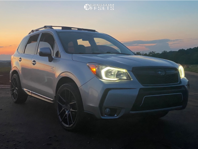 2015 Subaru Forester with 20x8.5 35 Niche Targa and 245/40R20 Yokohama ...