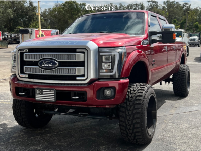 2015 Ford F-250 Super Duty with 22x14 -76 Vision Spyder and 36/13.5R22 ...