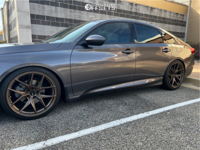 2019 Honda Accord with 20x9.5 40 Enkei Tsr-x and 255/35R20 Firestone ...