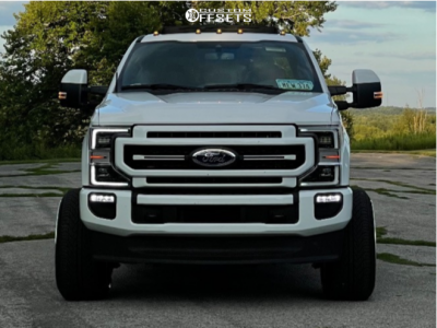 2022 Ford F-350 Super Duty with 24x14 -76 Axe Forged Af7 and 305/35R24 ...