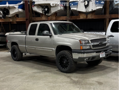 2003 Chevrolet Silverado 1500 with 18x9 -12 TIS 549B and 33/12.5R18 ...