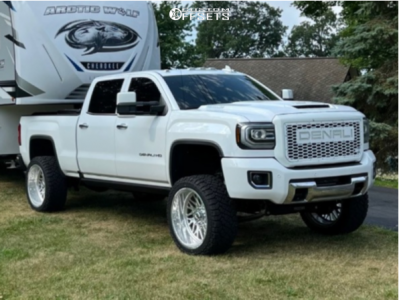 2018 GMC Sierra 2500 HD with 24x12 -40 American Force Nova Ss and 35/12 ...