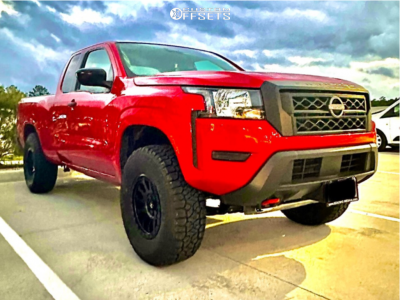 2022 Nissan Frontier with 18x9 -12 Fuel Tech and 265/60R18 BFGoodrich ...
