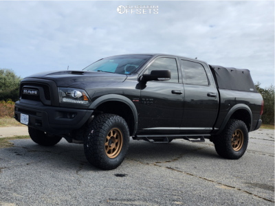 2016 Ram 1500 with 17x9 -12 Method Mr701 and 315/70R17 Nitto Ridge ...