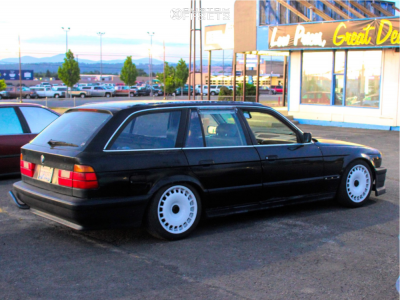 1994 BMW 525i with 17x8.5 15 DTM Dtm-rw01 and 225/45R17 Road Hugger Gt ...