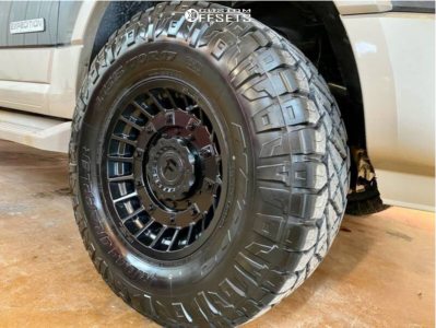 2007 Ford Expedition with 17x9 1 Fuel Militia and 315/70R17 Nitto Ridge ...