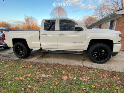 2018 Chevrolet Silverado 1500 with 20x10 -25 ARKON OFF-ROAD Churchill ...