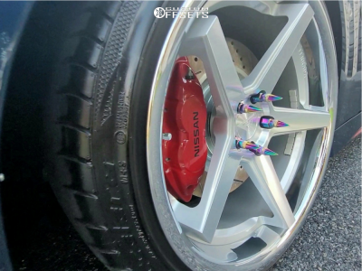 2014 Nissan 370Z with 20x10.5 25 Ferrada Fr3 and 255/35R20 Lexani Lx ...