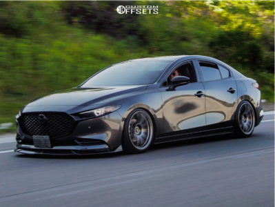 2021 Mazda 3 with 18x8.5 35 Superspeed Ss02gt and 215/40R18 Nankang ...
