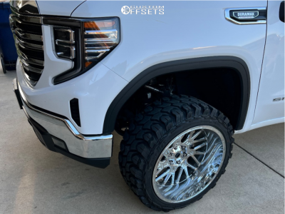 2022 GMC Sierra 1500 with 22x12 -51 Vision Brawl and 33/12.5R22 ...