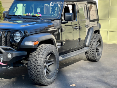 2020 Jeep Wrangler with 20x10 -25 Vision Razor and 33/12.5R20 Kenda ...