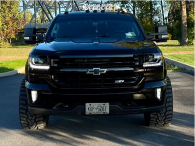 2017 Chevrolet Silverado 1500 with 22x12 -51 Vision Rocker and 33/13 ...