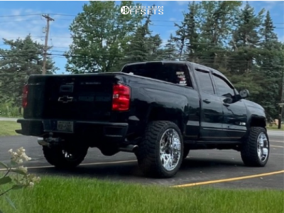 2017 Chevrolet Silverado 1500 with 22x12 -51 Vision Rocker and 33/13 ...