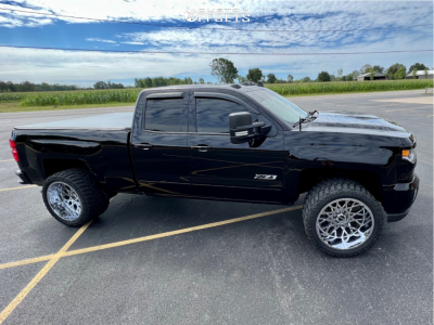 2017 Chevrolet Silverado 1500 with 22x12 -51 Vision Rocker and 33/13 ...