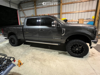 2017 Ford F-250 Super Duty Wheel Offset Aggressive > 1" Outside Fender ...