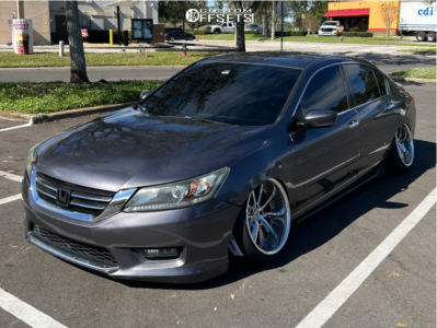 2015 Honda Accord with 18x11 1 Weds Vishunu and 225/40R18 Cosmo ...