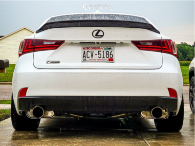 2016 Lexus IS350 with 18x9.5 35 Rotiform Kps and 245/40R18 Advanta Hp ...