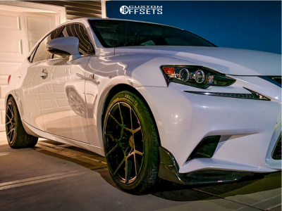 2016 Lexus IS350 with 18x9.5 35 Rotiform Kps and 245/40R18 Advanta Hp ...