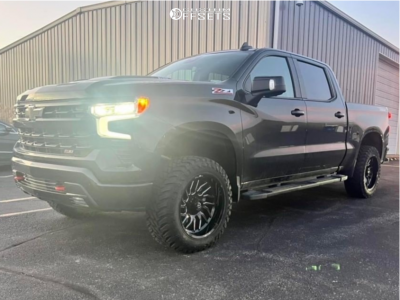 2022 Chevrolet Silverado 1500 with 20x10 -18 Fuel Typhoon and 33/12 ...